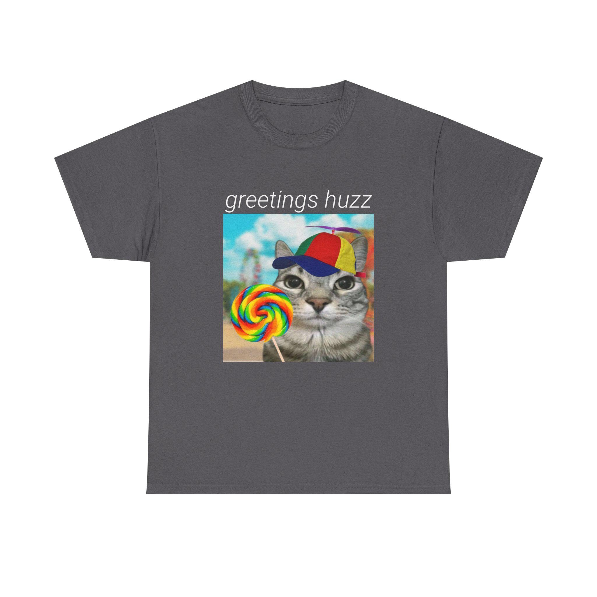 Greetings Huzz Funny Gen Z Gen Alpha Slang Meme T-shirt, Brainrot ...