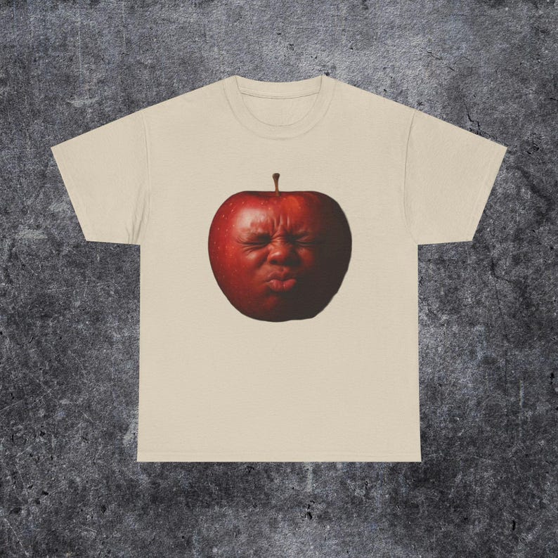 Funny Ai Apple Meme, Silly Brainrot Meme Shirt, Funny Birthday Fruit ...
