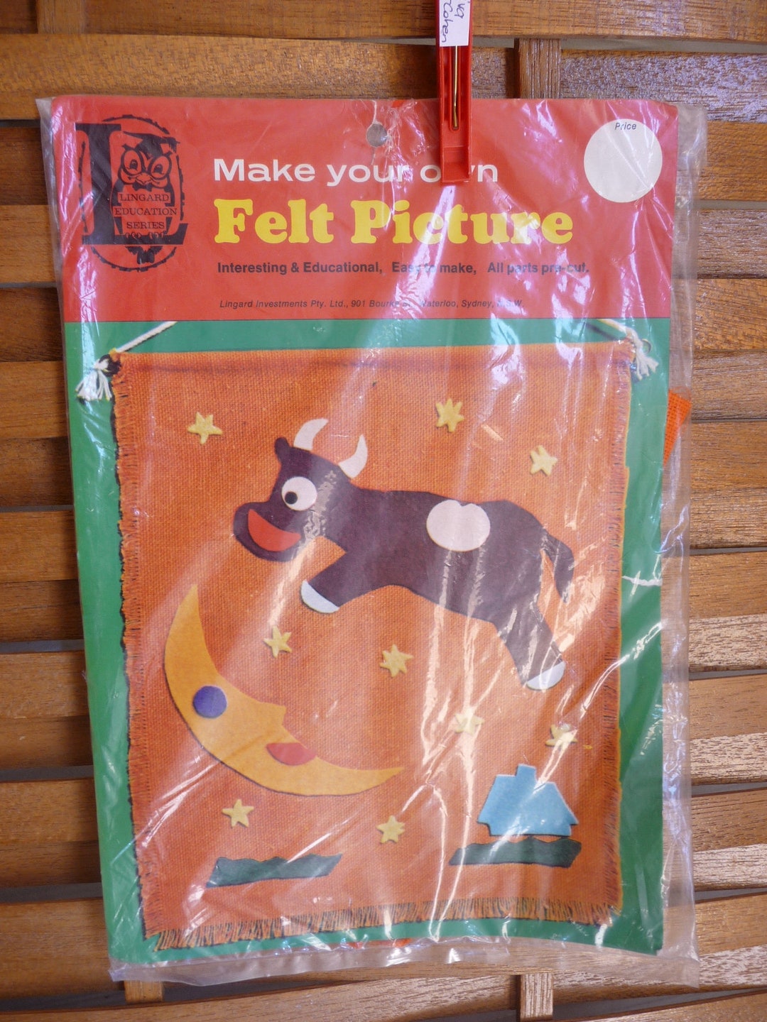 FREE POSTAGE Australia Wide Felt Craft Picture Kit the Cow - Etsy