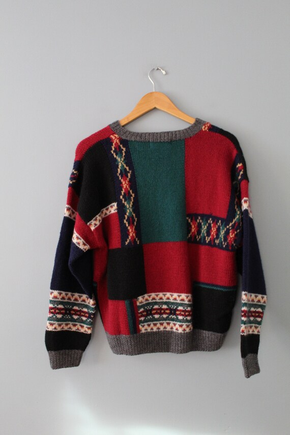 Robert Scott wool sweater | 90s hunters intarsia swea… - Gem