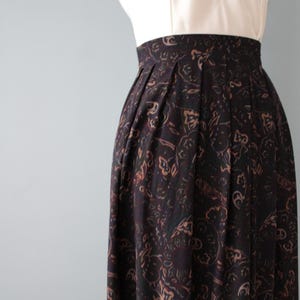 HICKORY Maxi Skirt | Fruit Harvest Skirt | Moody Dark Fruit Print Skirt ...