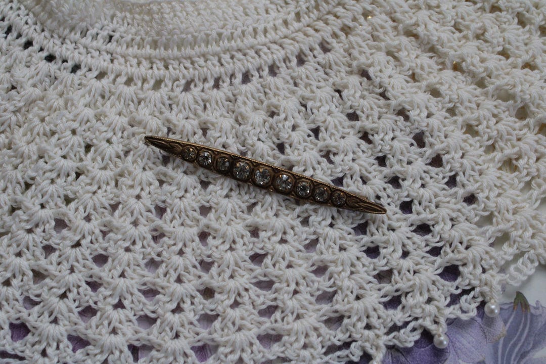 Victorian Antique Paste Bar Pin Brooch - Etsy