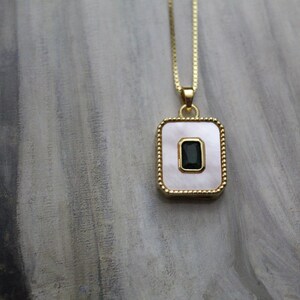 SIREN Eye Charm Necklace | Victorian Mother of Pearl Charm Necklace ...