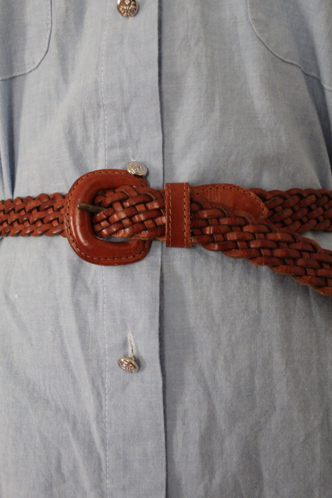 RUST Braided Belt Woven Braided Belt Bohemian Leather Belt - Etsy