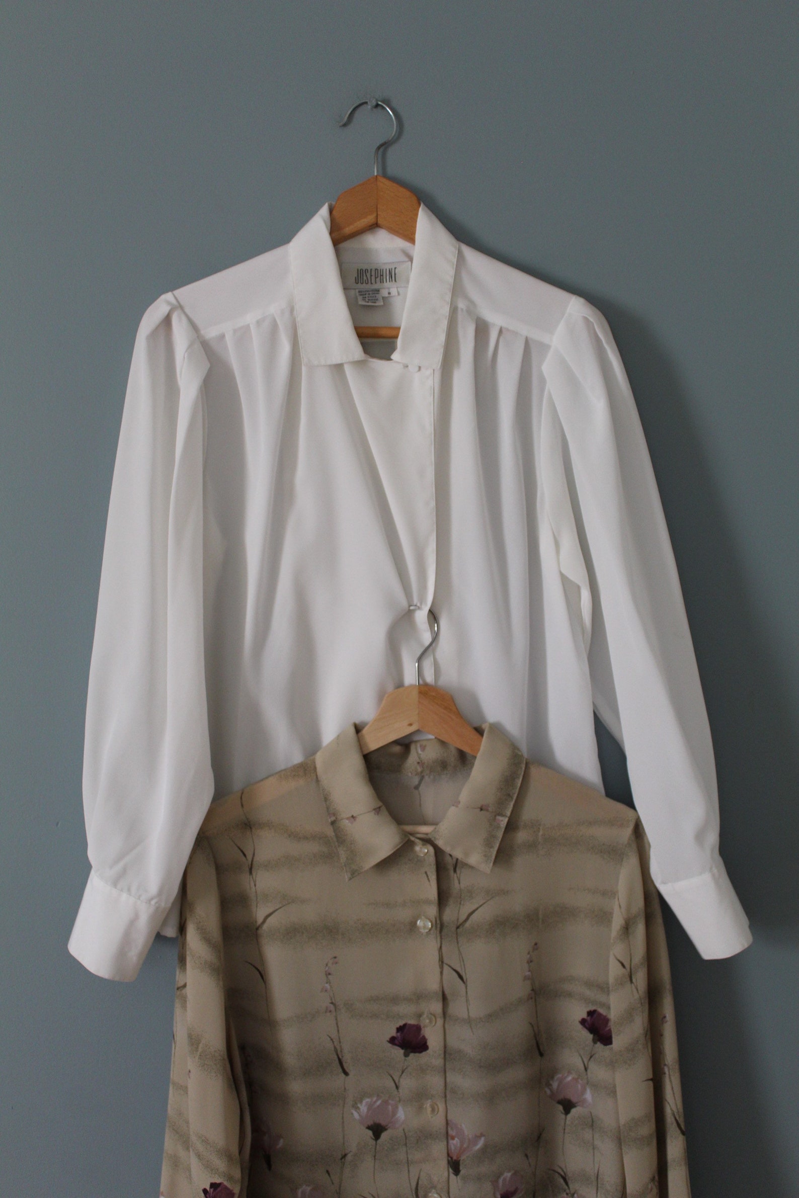 Imperfect Poet Blouse Porcelain White Pleated Blouse Basic - Etsy