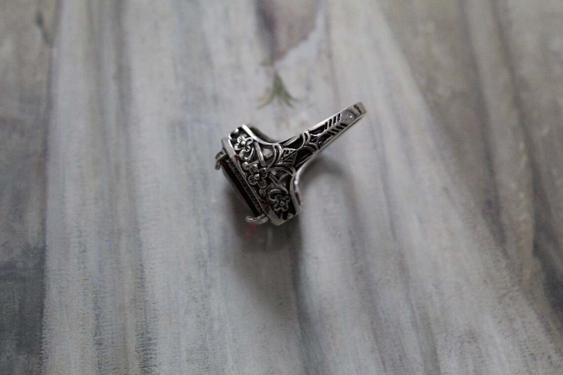 Victorian Inspired Ring Gothic Antique Witchy Dark Academy - Etsy