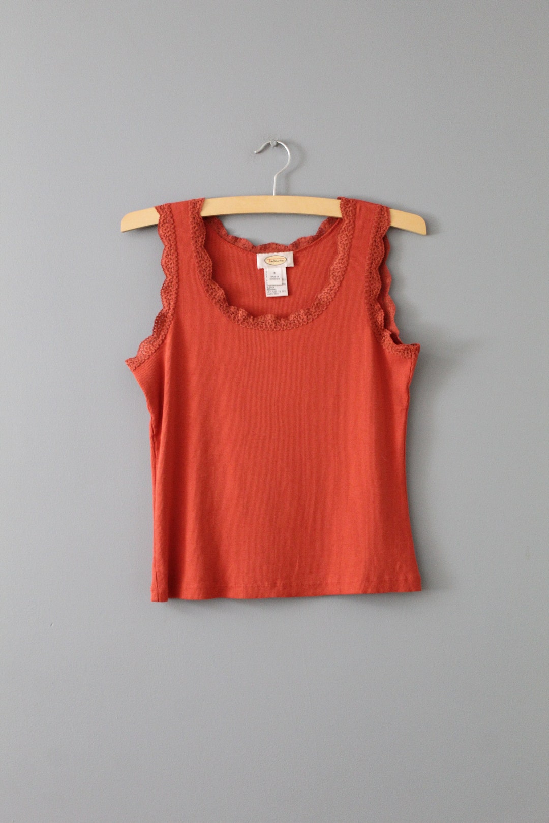 PUMPKIN Tank Top 1990s Y2K Cotton Top Lace Pumpkin Tank - Etsy