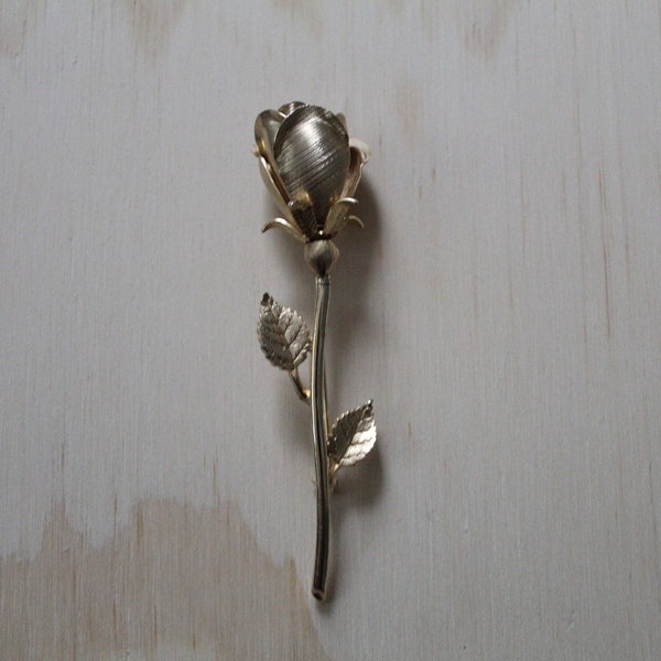 Vintage Rose Brooch - Etsy