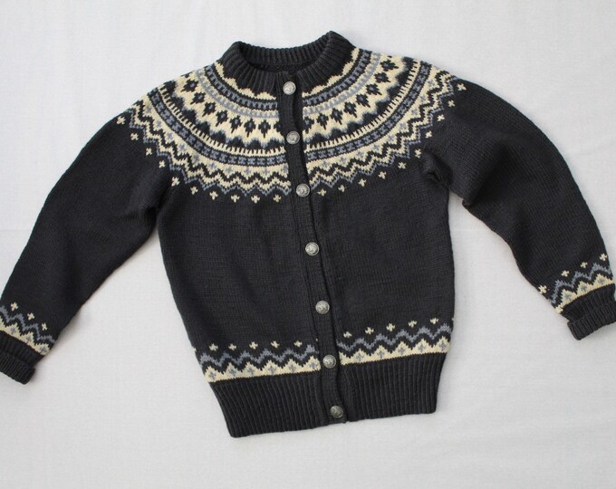 1950s Herman Mehren Fair Isle Cardigan | Handknitted in Norway Wool ...