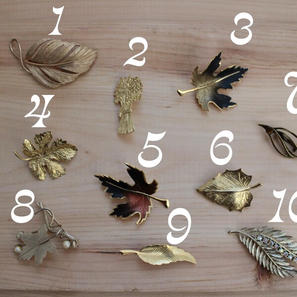 Autumn Leaf Brooch - Etsy