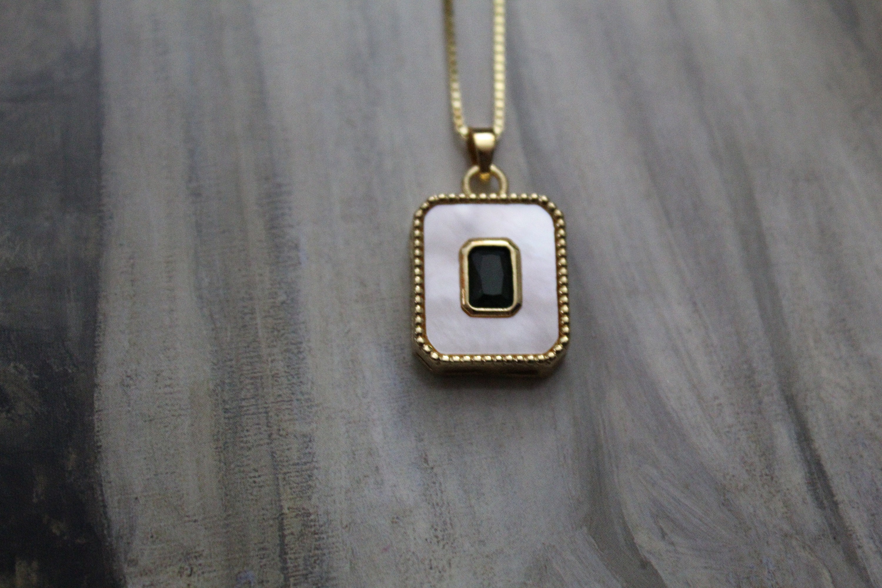 SIREN Eye Charm Necklace | Victorian Mother of Pearl Charm Necklace ...