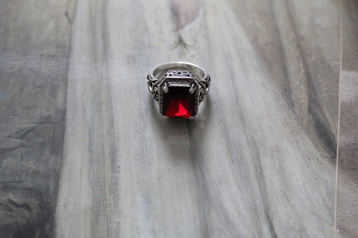 Victorian Inspired Ring Gothic Antique Witchy Dark Academy - Etsy