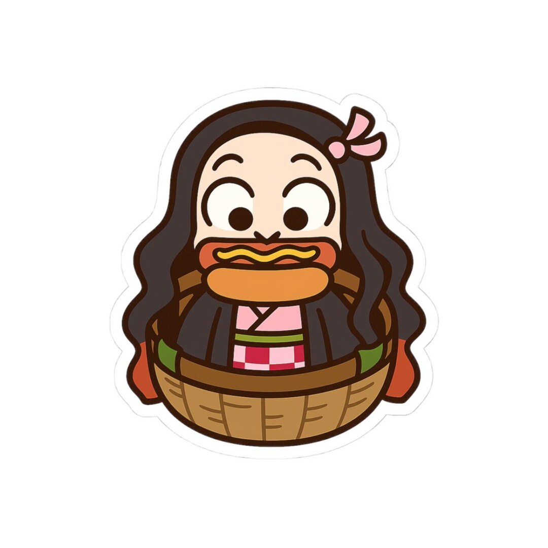 Nezuko Demon Slayer Anime - Cute Character Kiss-cut Stickers, Fun ...