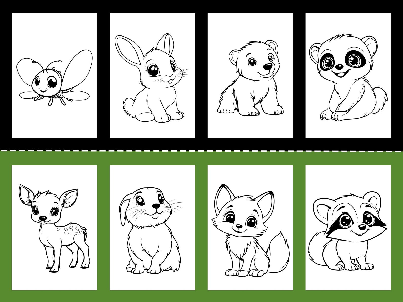 Forest Animals Coloring Pages for Kids – Printable PDF With 20 Forest ...