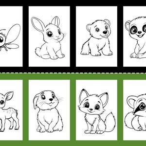 Forest Animals Coloring Pages for Kids – Printable PDF With 20 Forest ...