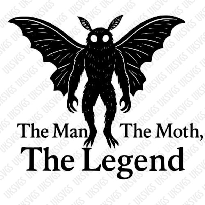 Sci-fi Mothman SVG Bundle for Cricut, Silhouette, Gifts, Heat Transfer ...