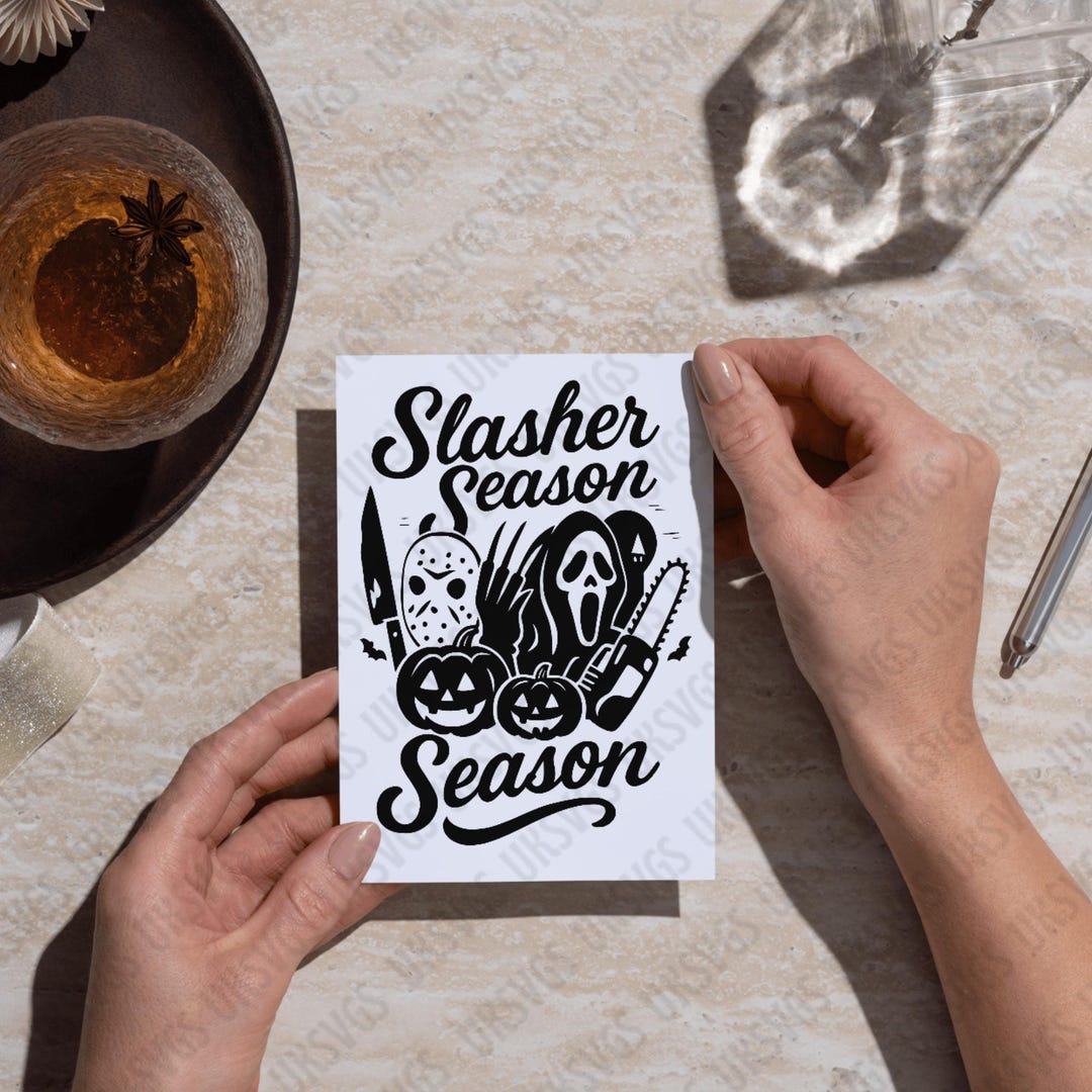 Slasher Season SVG, Cricut, Silhouette, Halloween Crafts, Decals ...