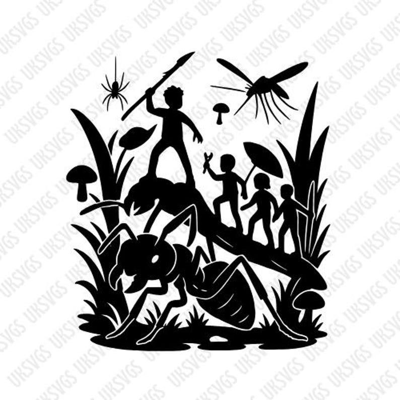 Grounded Silhouette SVG Bundle for Cricut, Silhouette, Gaming Digital ...