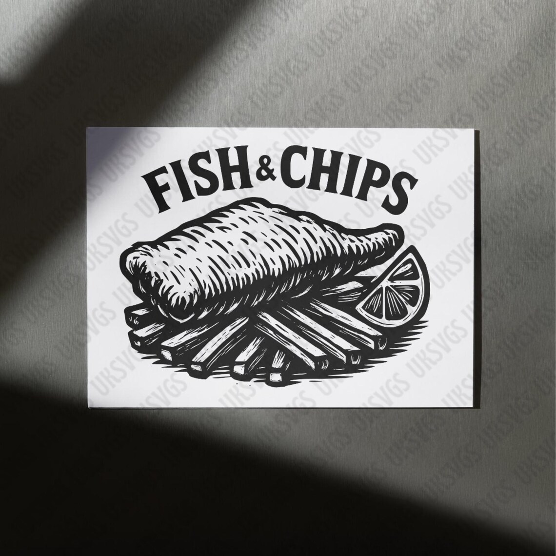Fish and Chips SVG Bundle for Cricut, Silhouette, Food Crafts, Seaside ...