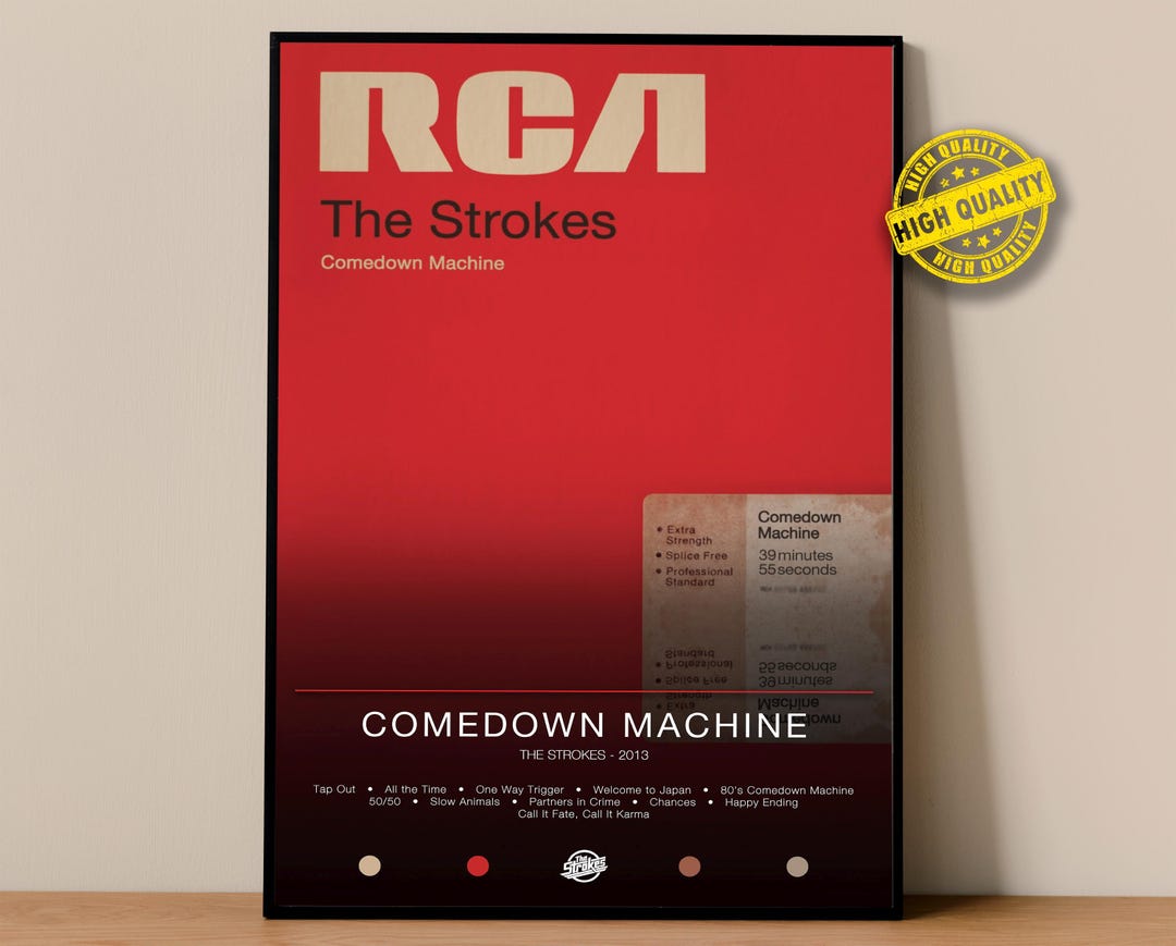 The Strokes Poster | Comedown Machine Poster | Album Poster Prints ...