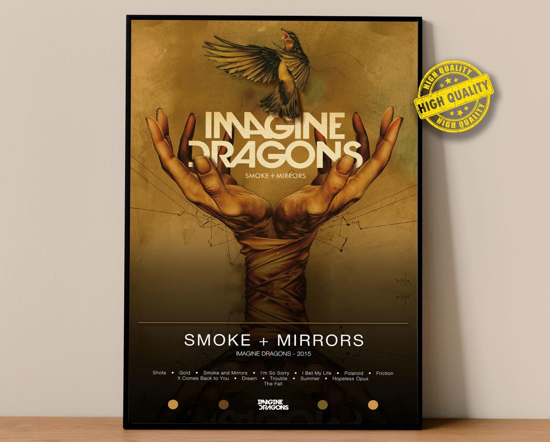 Imagine Dragons Poster | Smoke + Mirrors Poster #09007 | Album Poster ...