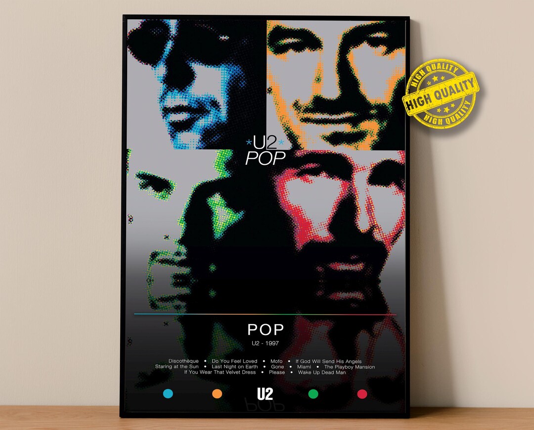 U2 Poster | Pop Poster | Album Poster Prints | Wall Decor Posters ...