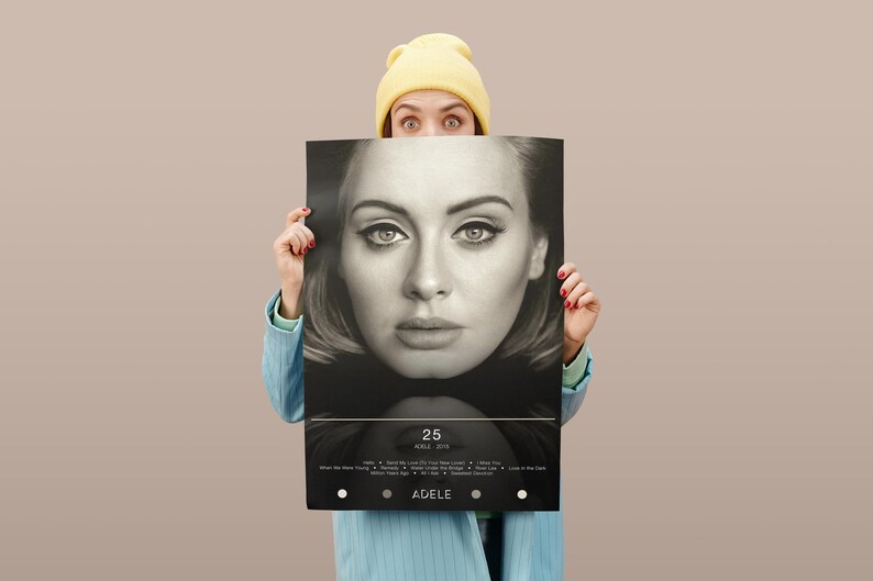 Adele Poster | 25 Poster | Album Poster Prints | Wall Decor Posters | Album Cover | Pop Music ...
