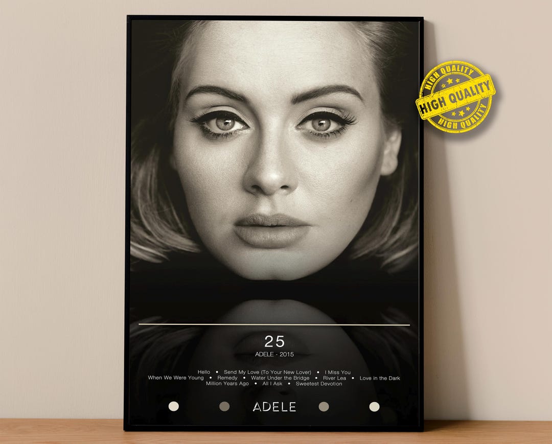 Adele Poster | 25 Poster | Album Poster Prints | Wall Decor Posters | Album Cover | Pop Music ...