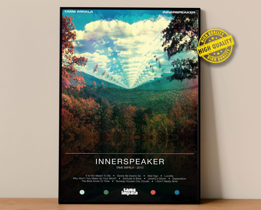 Tame Impala Poster | Innerspeaker Poster | Album Poster Prints | Wall ...