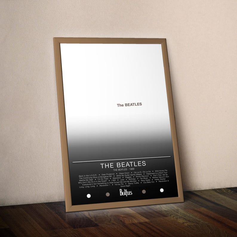 The Beatles Poster | the Beatles White Album Poster | Album Poster ...