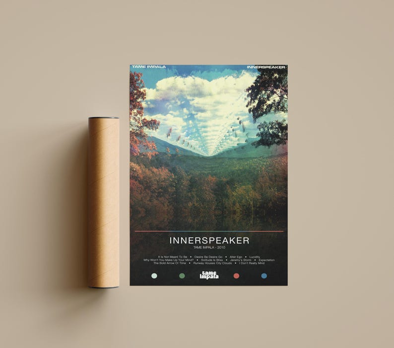 Tame Impala Poster | Innerspeaker Poster | Album Poster Prints | Wall ...