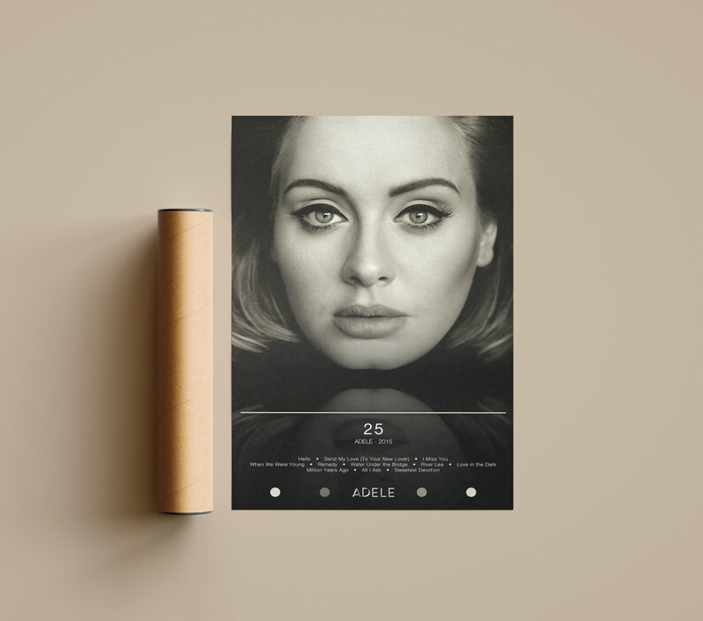 Adele Poster | 25 Poster | Album Poster Prints | Wall Decor Posters | Album Cover | Pop Music ...