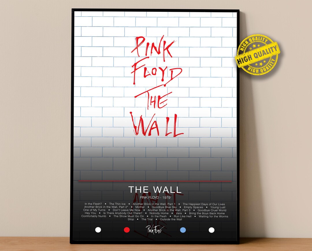 Pink Floyd Poster | the Wall Poster | Album Poster Prints | Wall Decor ...