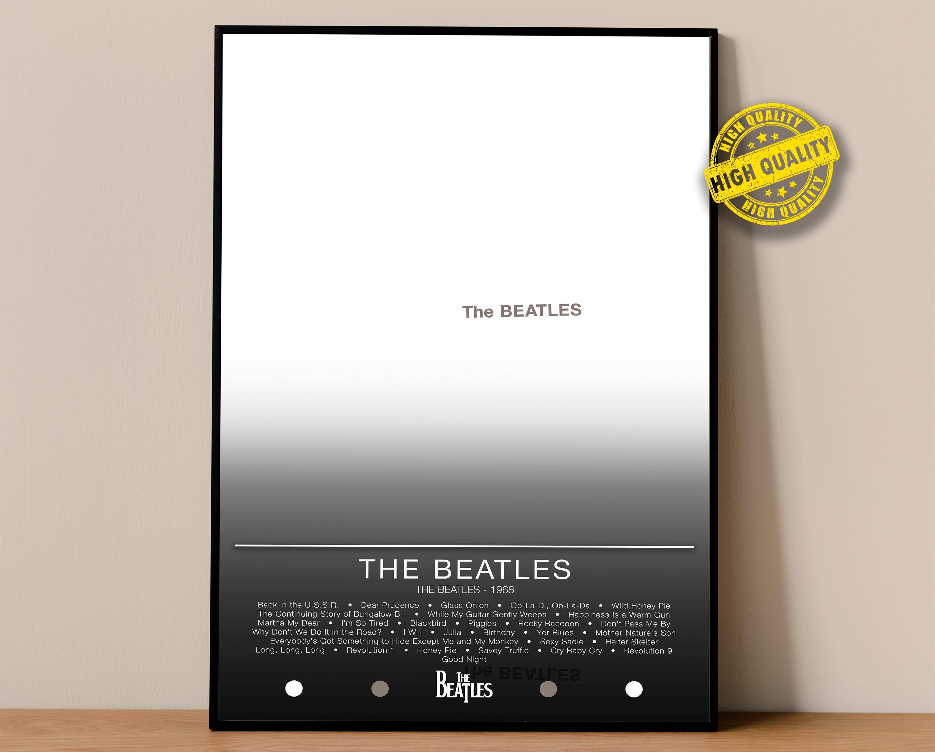 The Beatles Poster | the Beatles White Album Poster | Album Poster ...