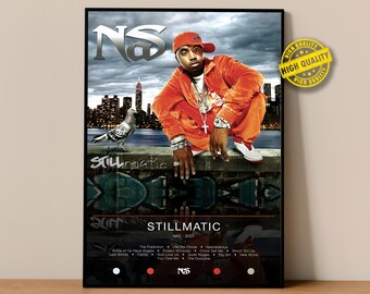 Nas Poster | Illmatic Poster | Album Poster Prints | Wall Decor Posters ...
