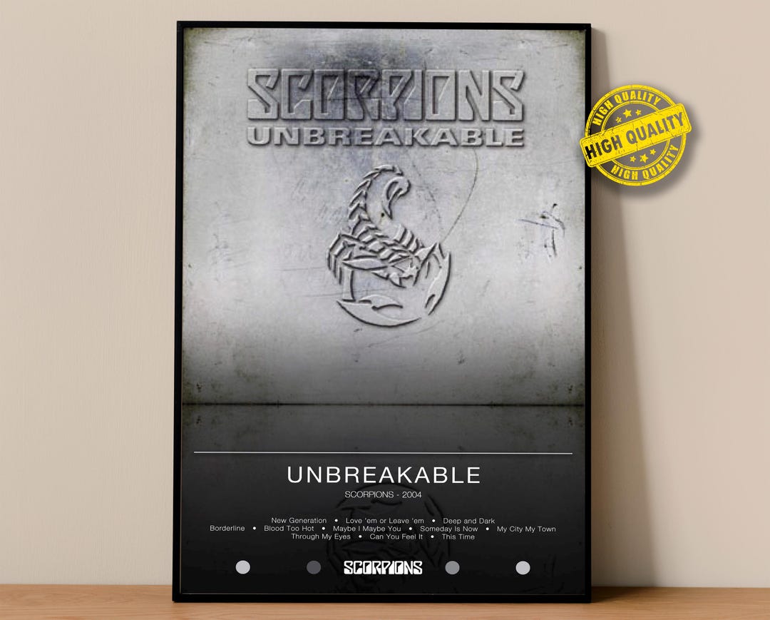 Scorpions Poster | Unbreakable Poster | Album Poster Prints | Wall ...