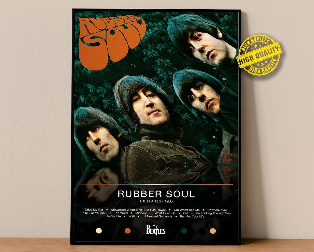 The Beatles Poster | Rubber Soul Poster | Album Poster Prints | Wall ...