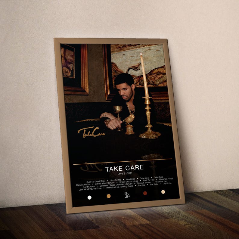 Drake Poster | Take Care Poster | Album Poster Prints | Wall Decor Posters | Album Cover | Rap ...