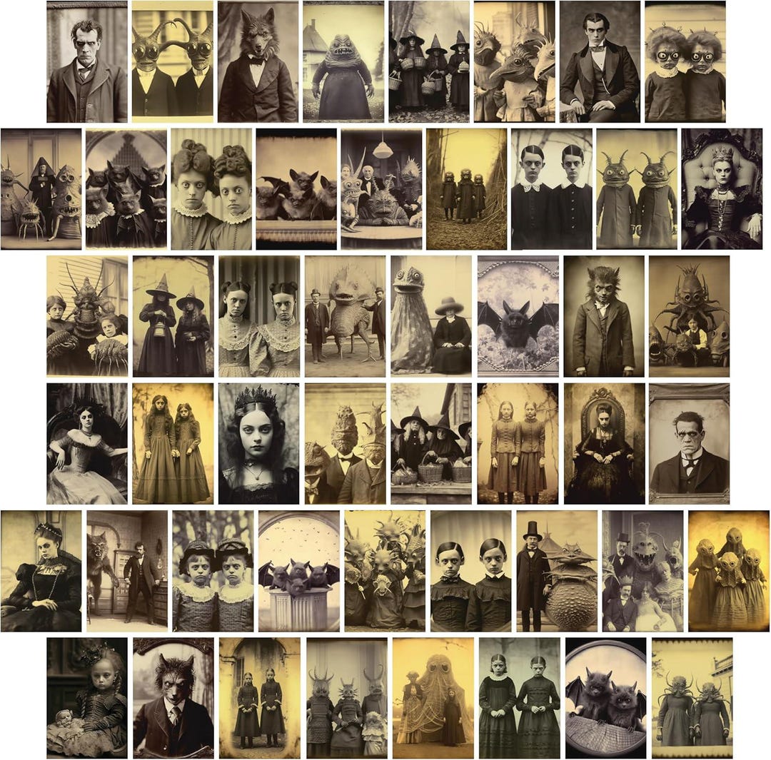 Halloween Horror Haunted House Posters - 4x6 Inches Set of 50 Unframed ...