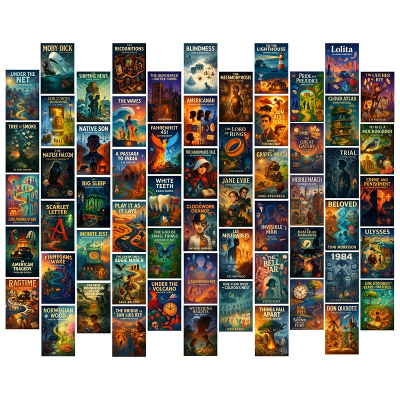 Book Tile Posters - Etsy