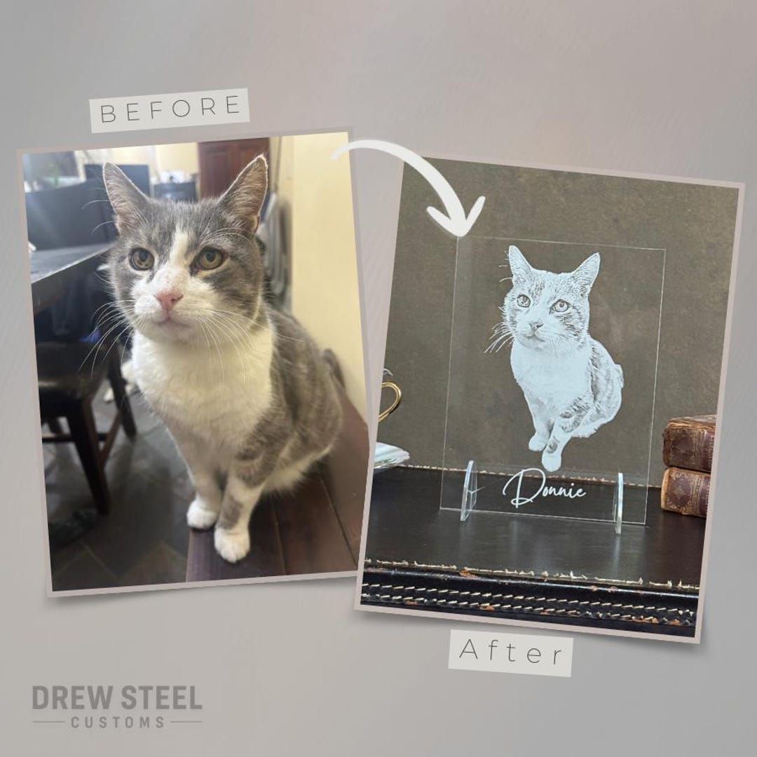 Custom Engraved Acrylic Photo Art – Personalized Keepsake Gift - Etsy