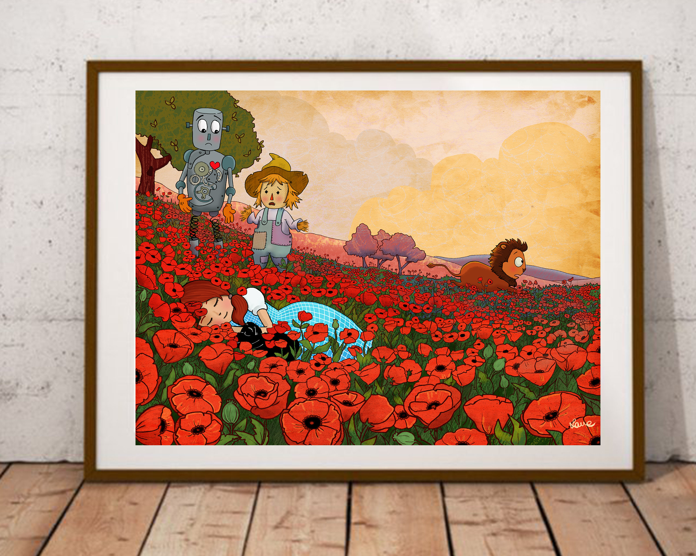 Wizard Of Oz Poppies Illustration