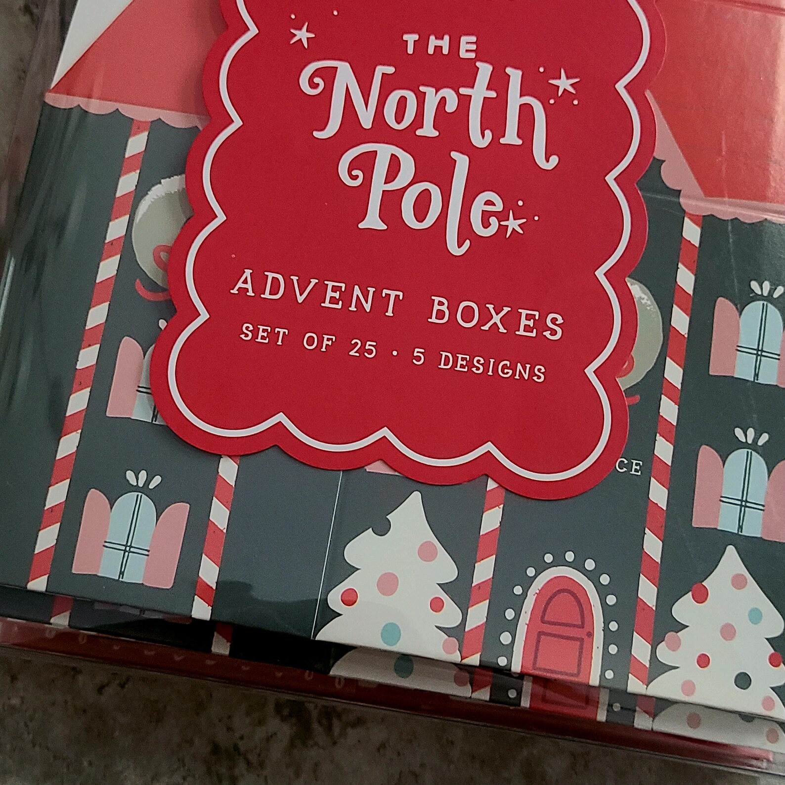 Party Favor Boxes, North Pole Advent Boxes Set of 25 in 5 Different ...