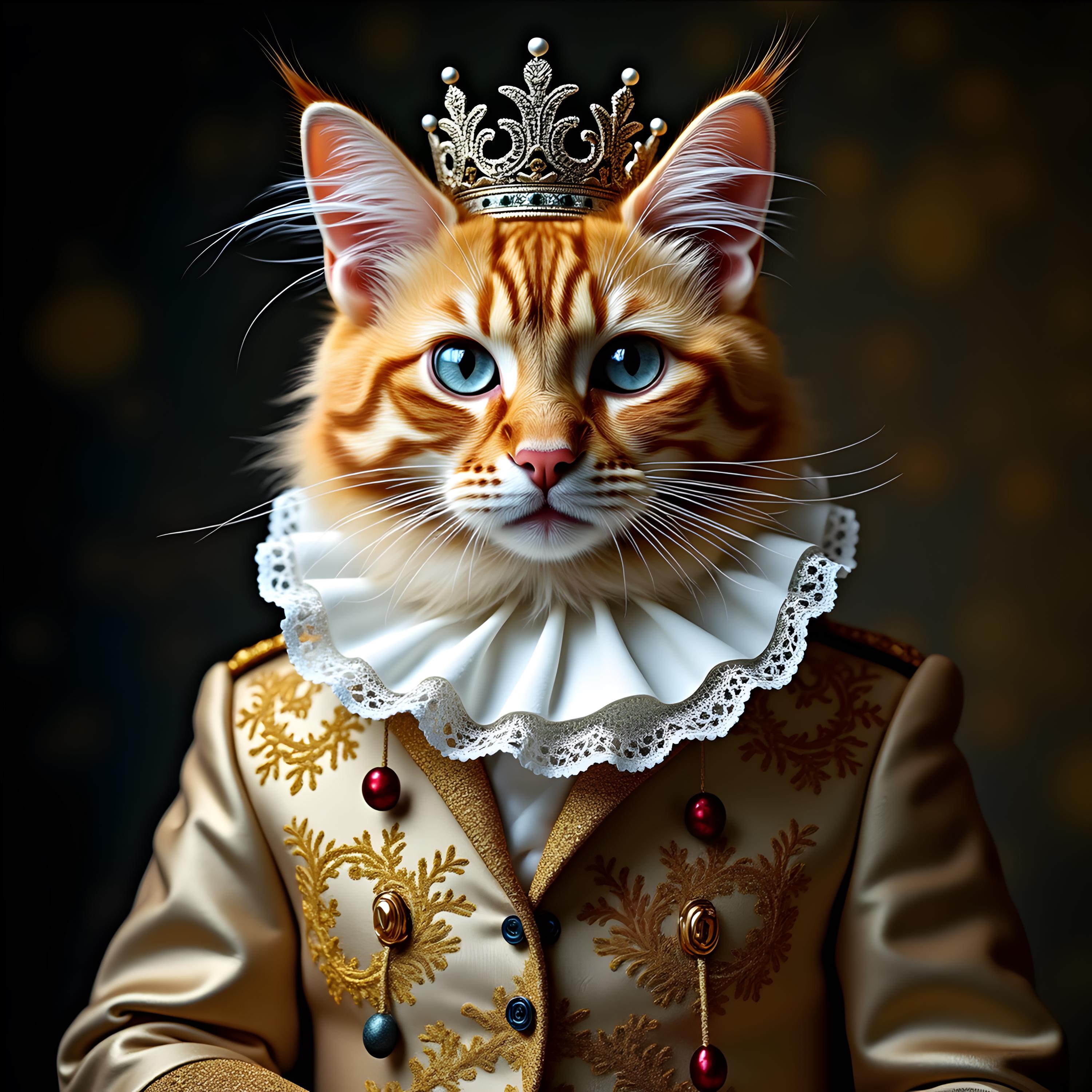Royal Cat Portrait Art – Transform Your Pet Into Noble Royalty - Etsy
