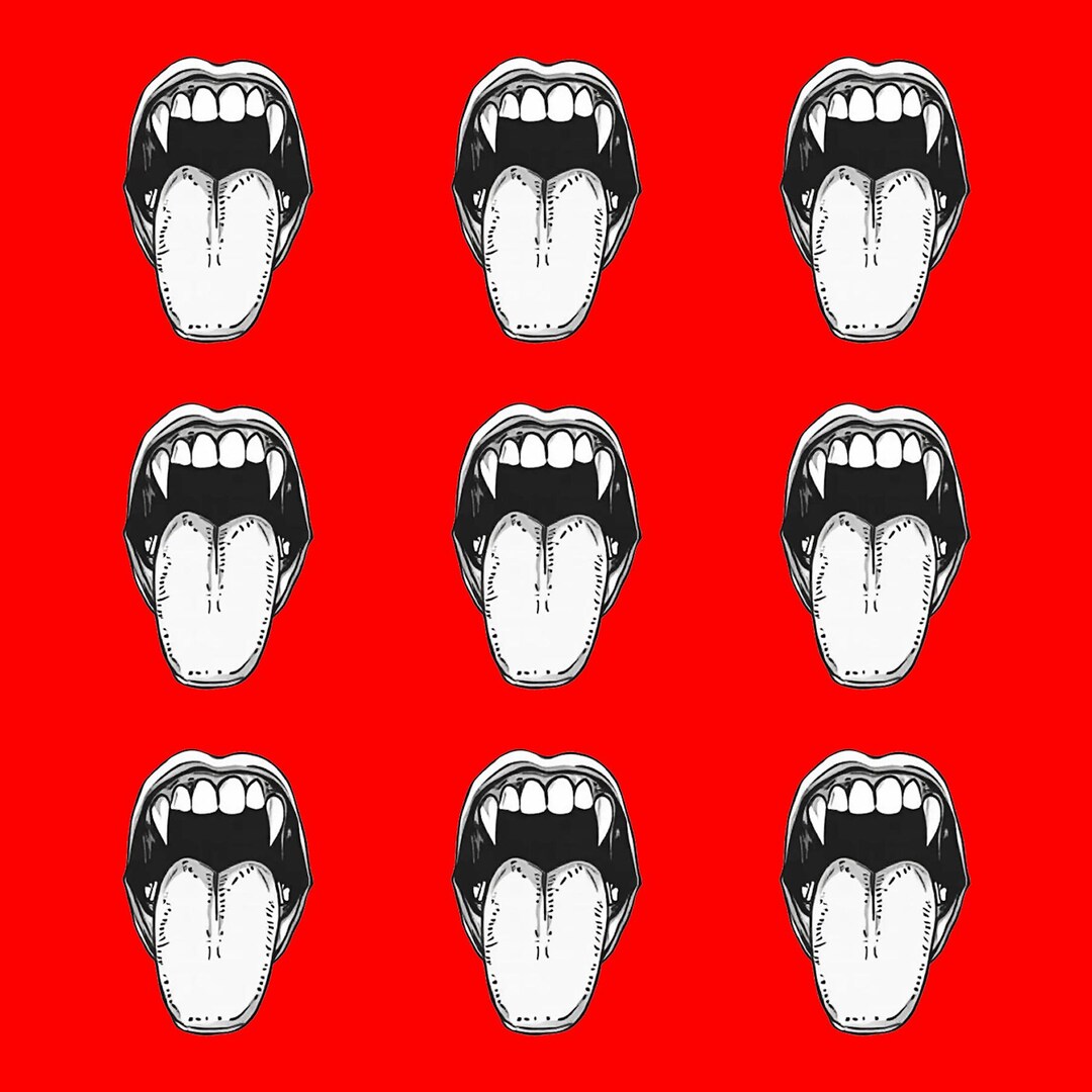Vampire Fangs Pattern | Seamless Design for Alternative Fashion ...