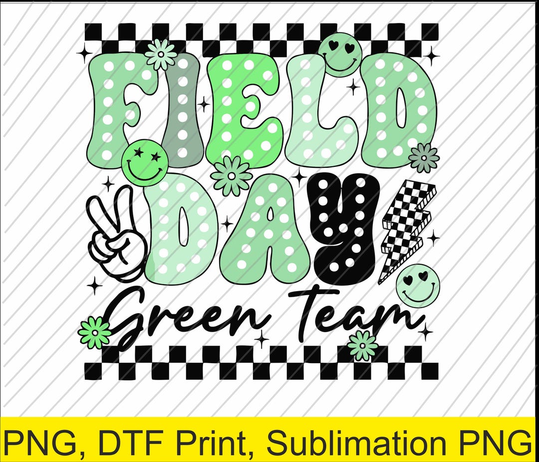 Field Day Green Team Png | Digital Download | DTF Print - Etsy