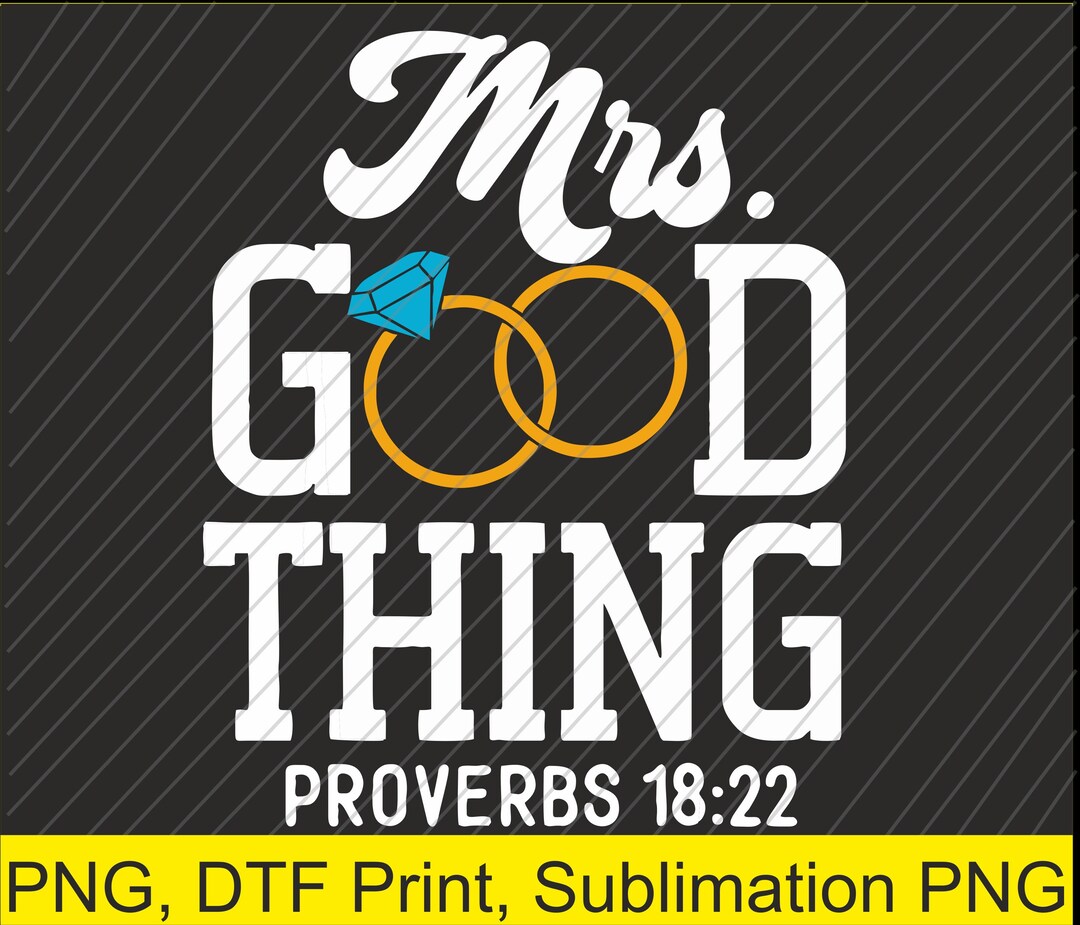 Mrs Good Thing Christian Png | Digital Download | DTF Print - Etsy