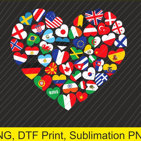 Multi Country Flag Decor - Etsy