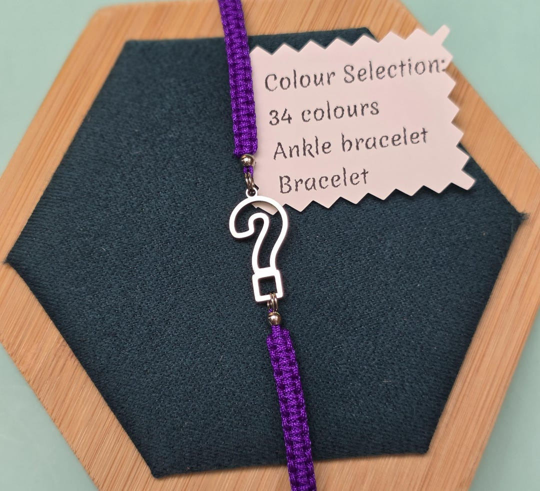 Question Mark Bracelet, Question Mark Gift, Gifts for Readers - Writers ...