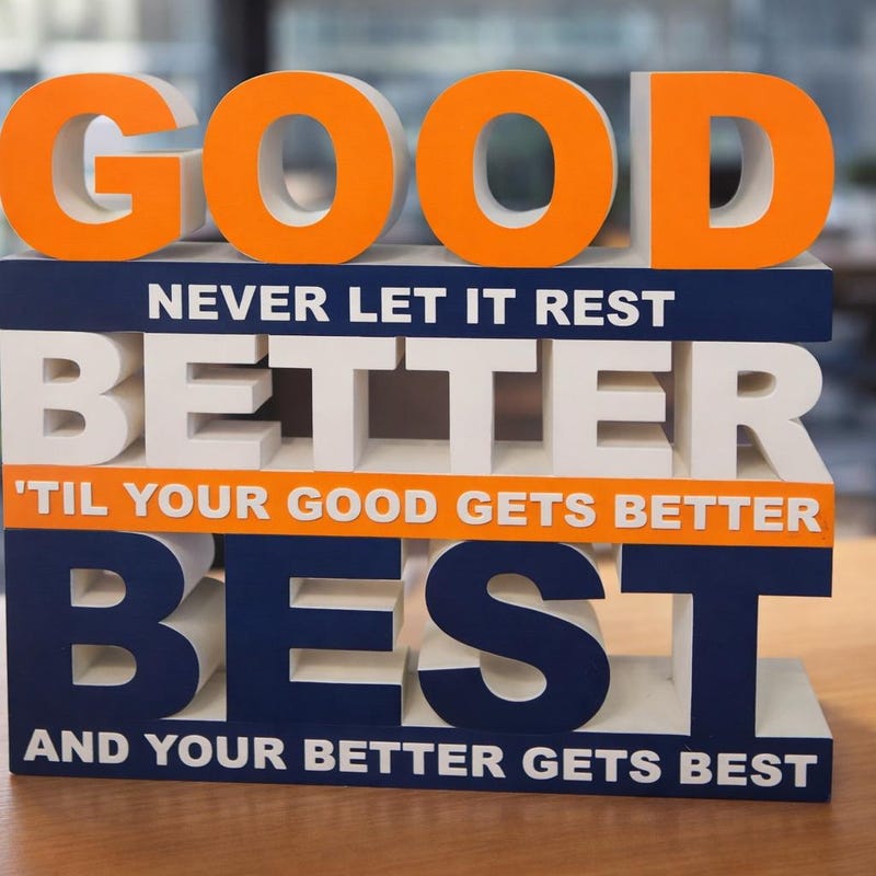 Good Better Best Picture - Etsy